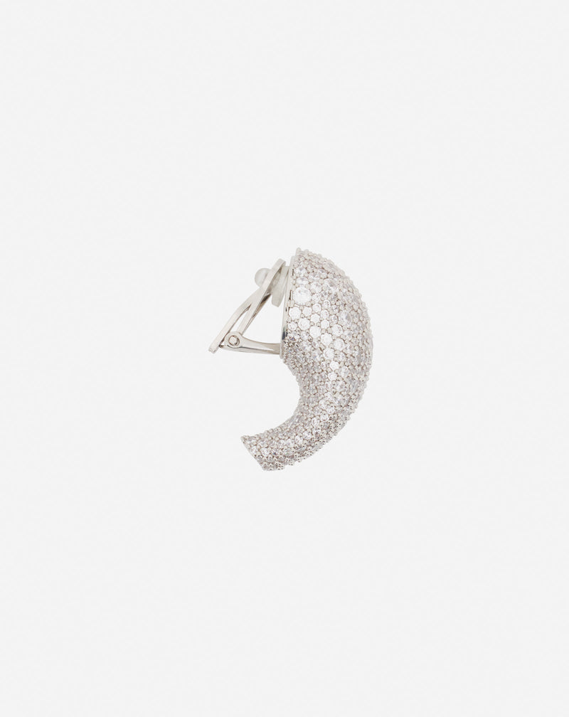 Silver Haute Séquence Rhinestone Earrings | Lanvin
