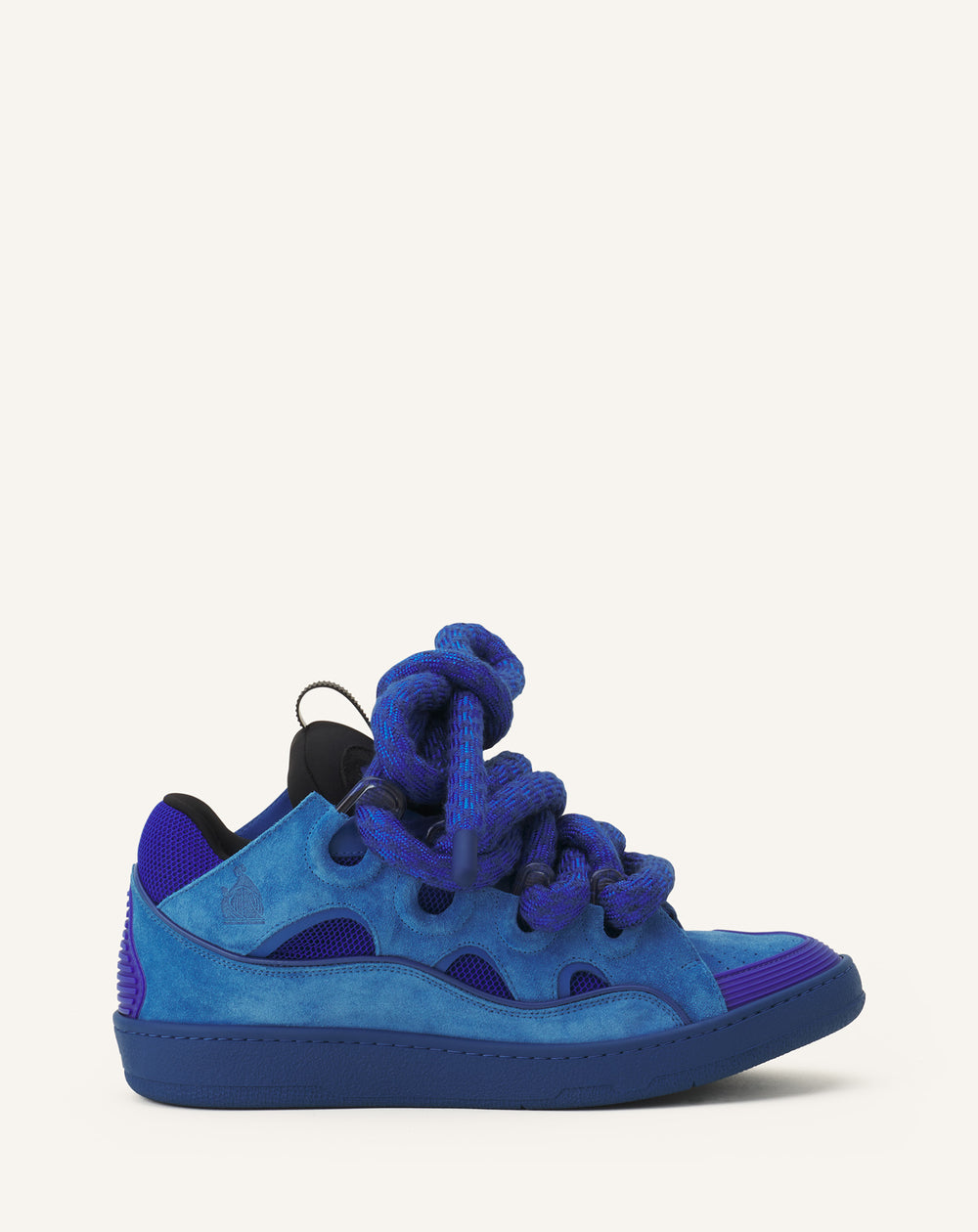 Curb Sneakers In Leather With Snake Laces | Lanvin