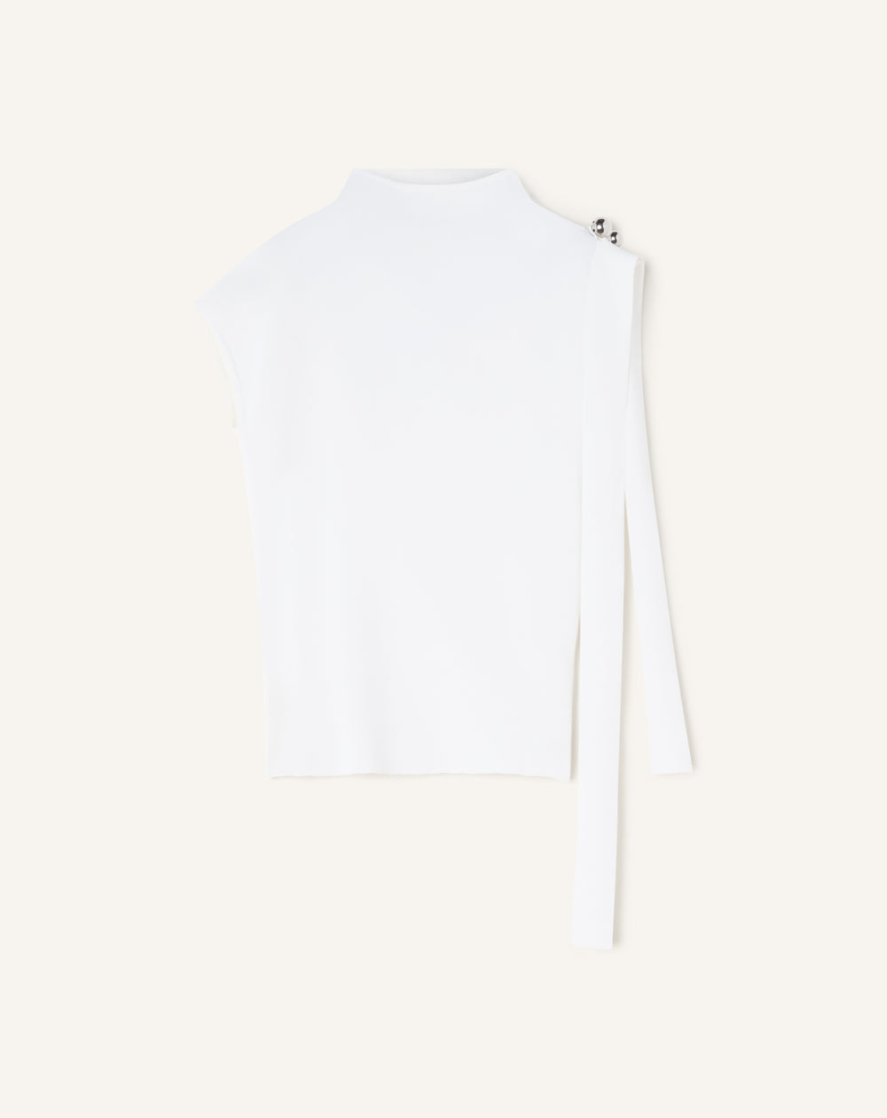 White Viscose Top | Lanvin